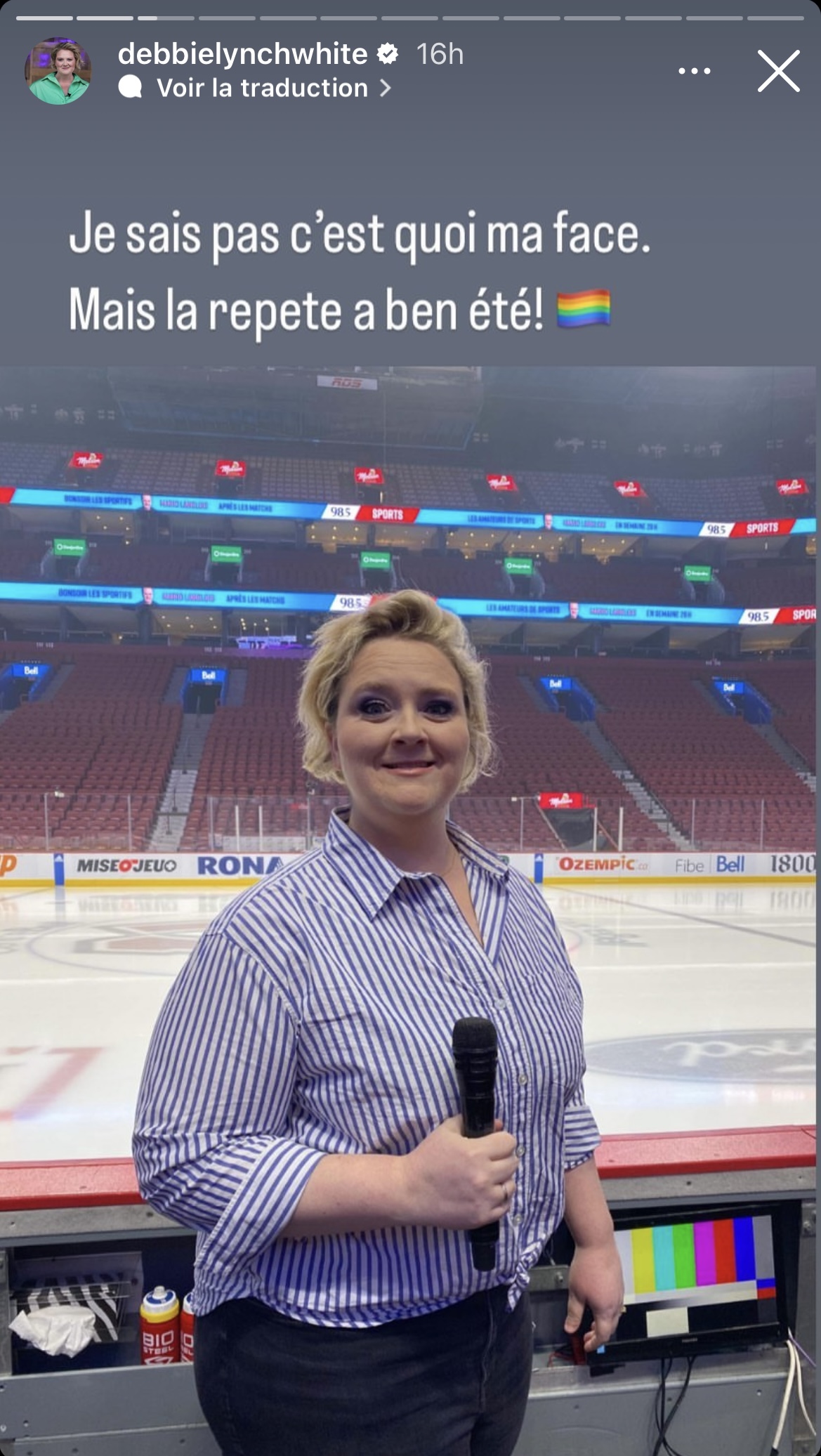 Un moment magique au Centre Bell : Debbie Lynch-White offre une ...