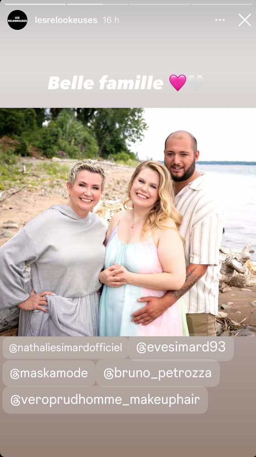 Enceinte, la fille de Nathalie Simard brille aux côtés de sa maman