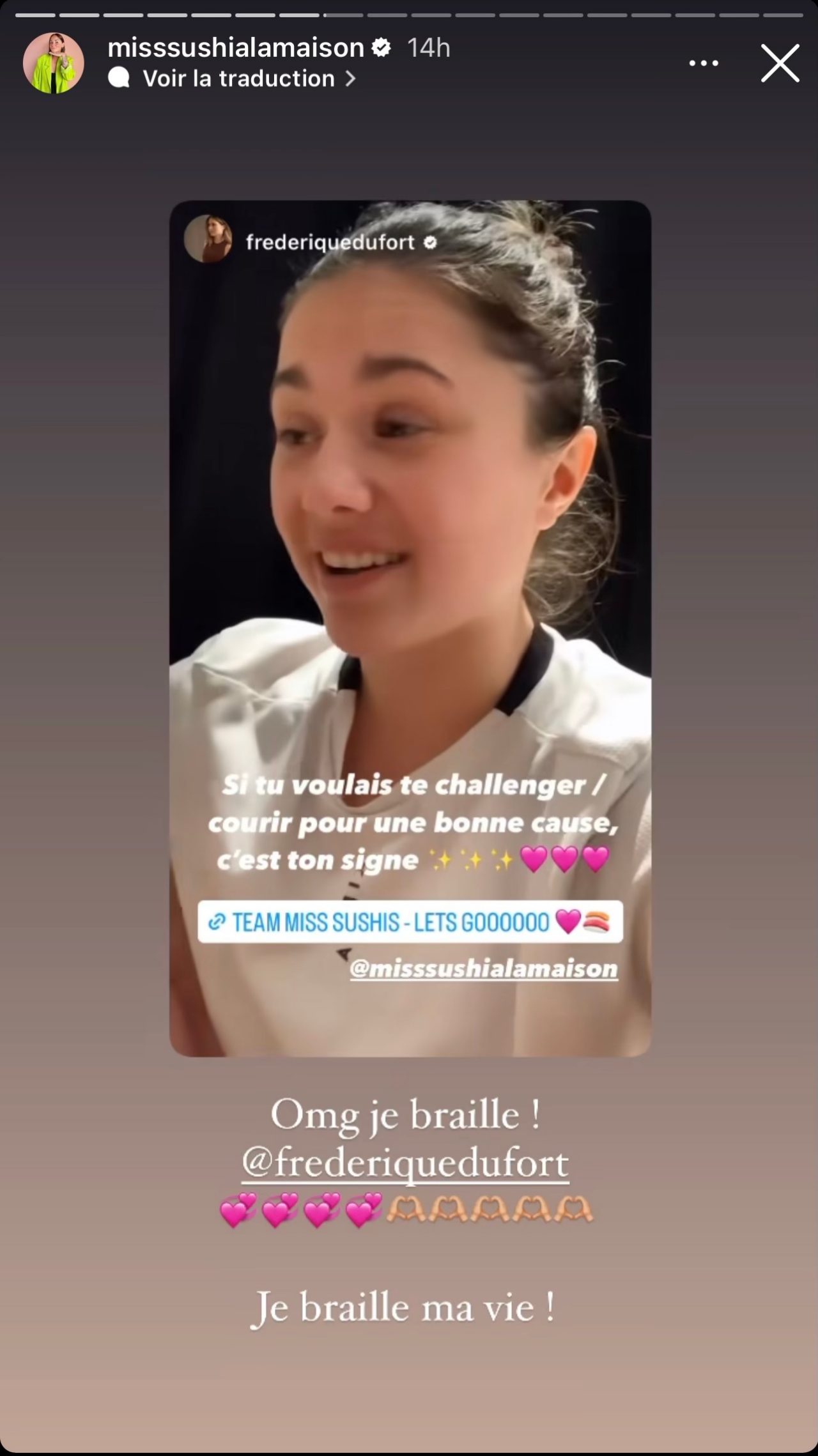 Frédérique Dufort se lance un nouveau défi et Marie Soleil Dion la suit