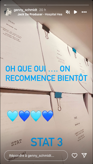Geneviève Schmidt dévoile une photo de la nouvelle saison de STAT
