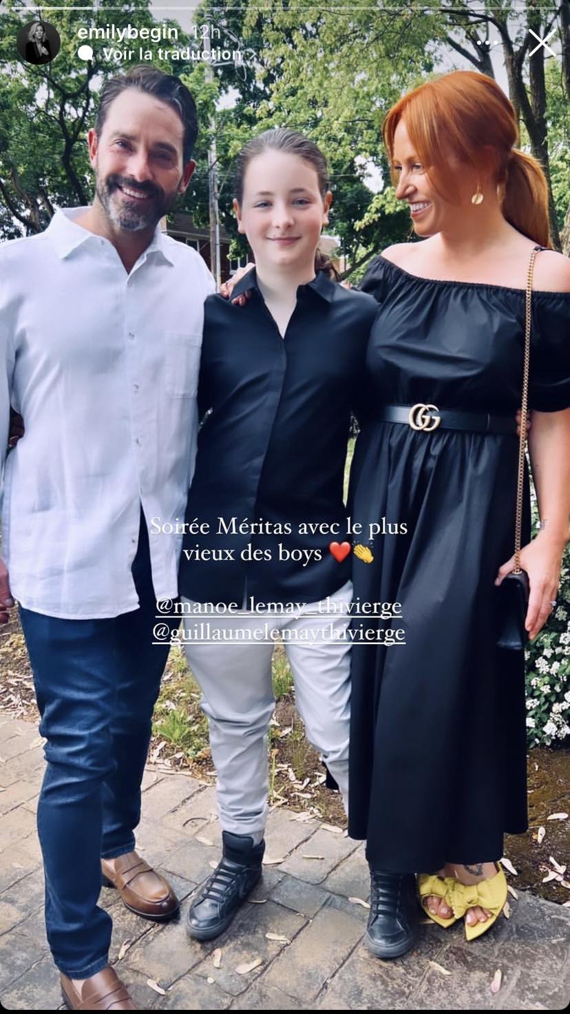 Guillaume Lemay-Thivierge pose fièrement avec son grand Manoé pour une ...