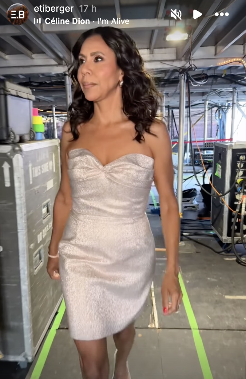 Isabelle Racicot brille dans une robe bustier scintillante flamboyante