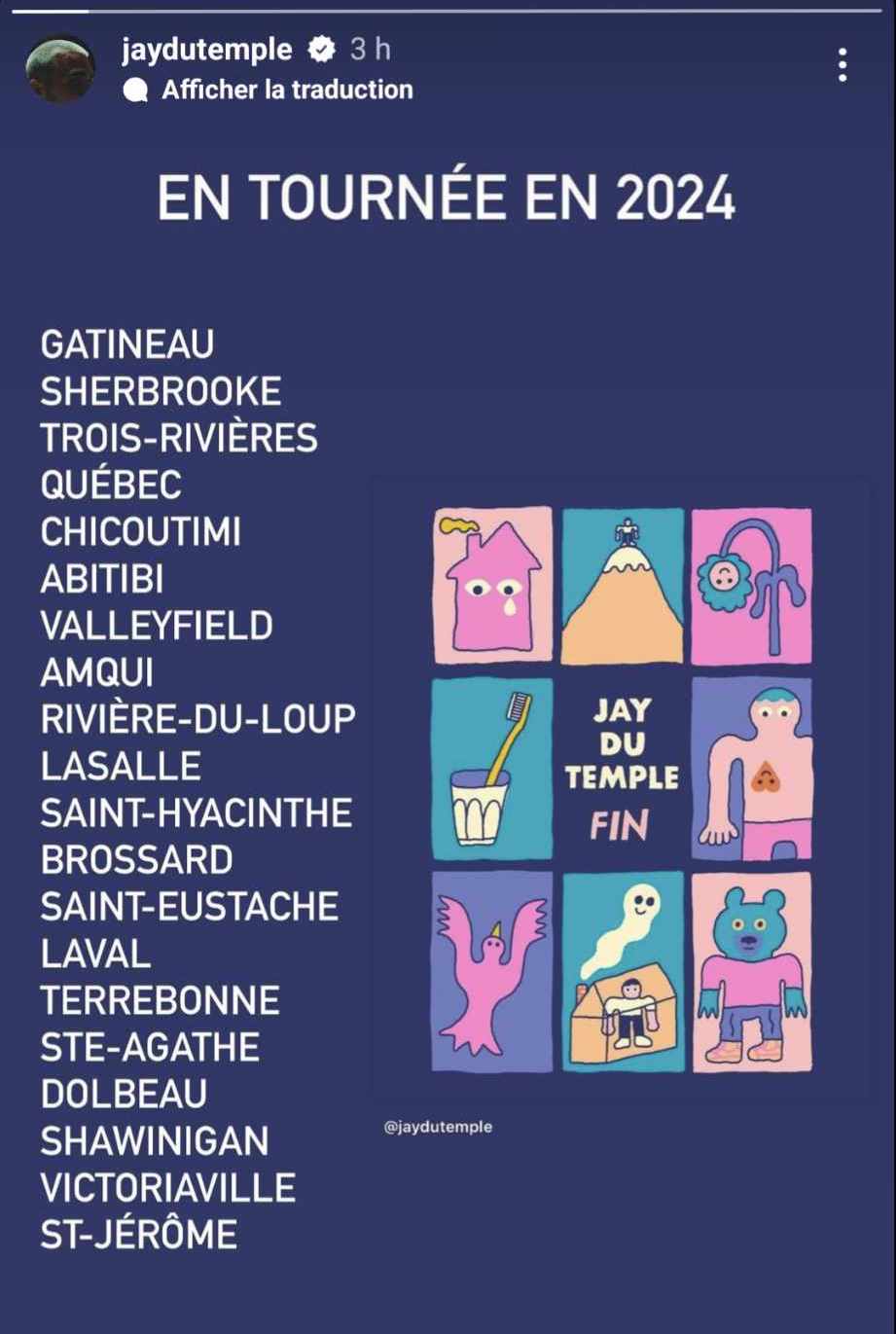 Jay Du Temple annonce une formidable nouvelle!