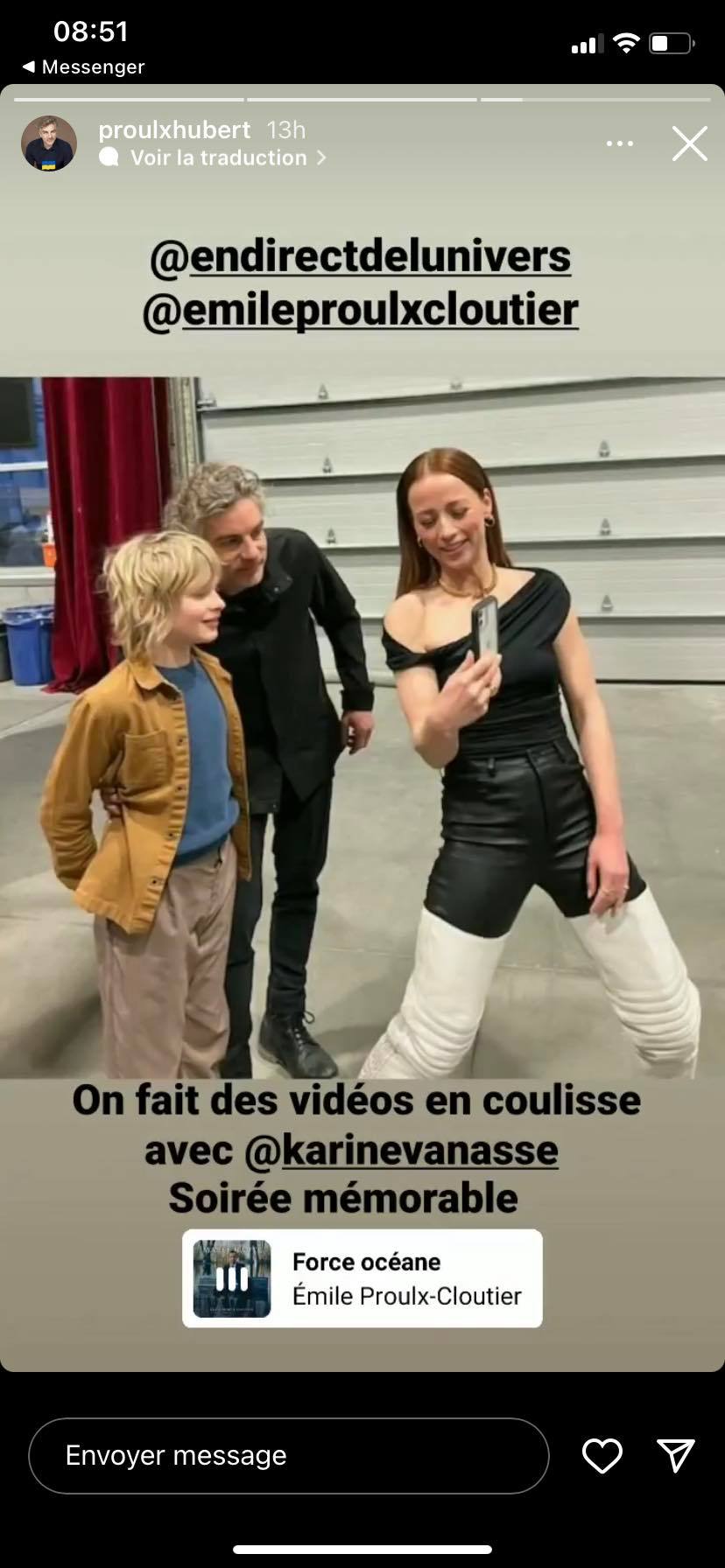 Pantalons de cuir et bottes ultra hautes: Karine Vanasse est ...