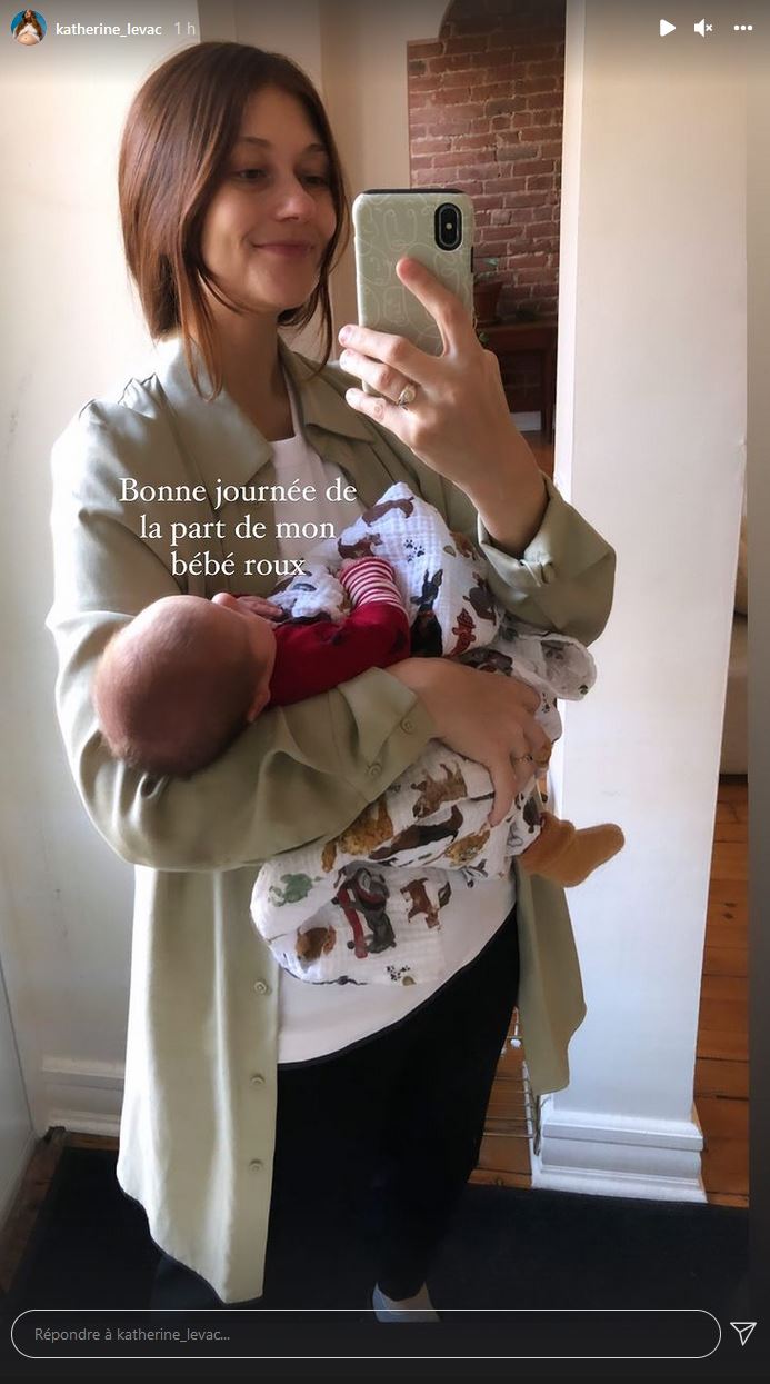 Katherine Levac publie une magnifique photo avec son bébé