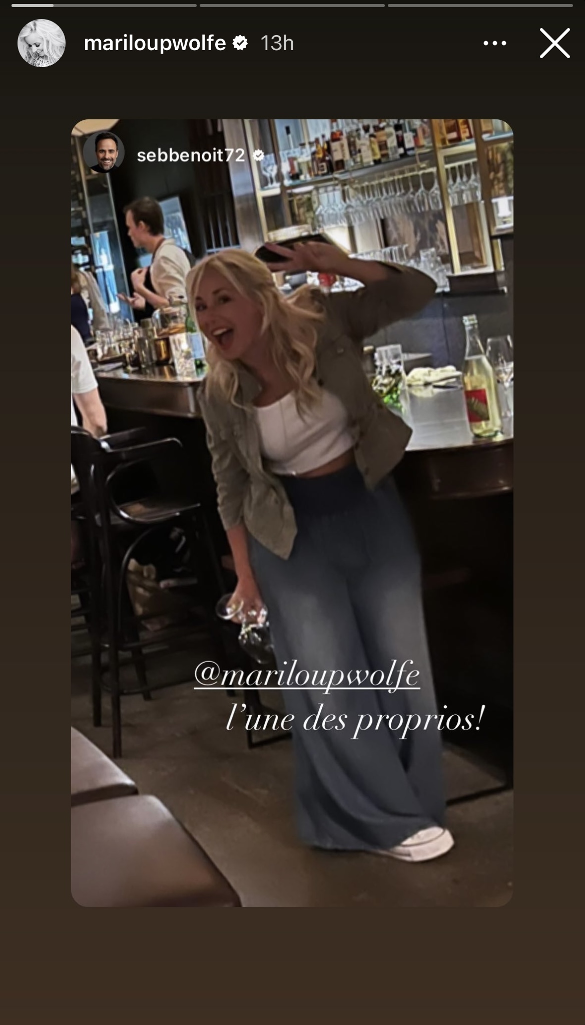 Mariloup Wolfe était en tournage dans ce lieu bien spécial