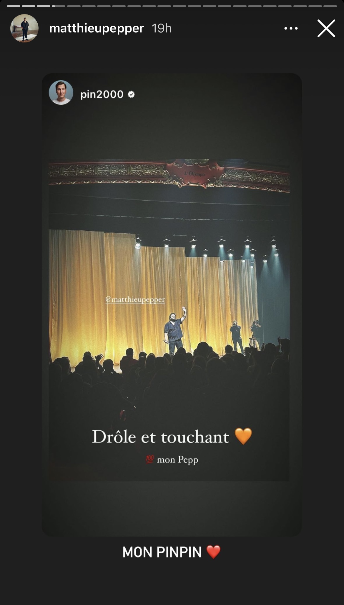 Matthieu Pepper fait sensation à la première de son one-man show