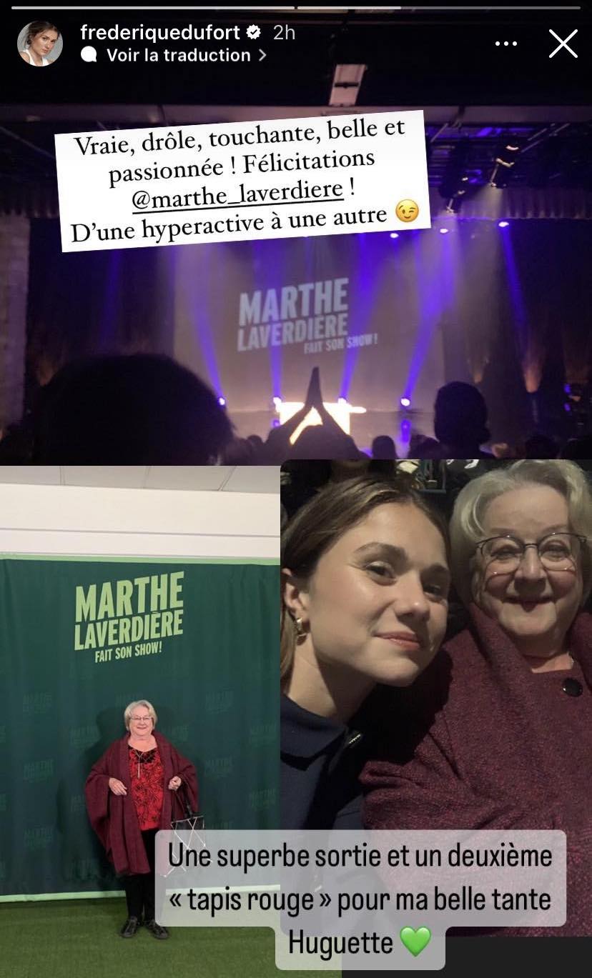 Nathalie Simard lance des fleurs à Marthe Laverdière: «Je l'aime d'amour!»