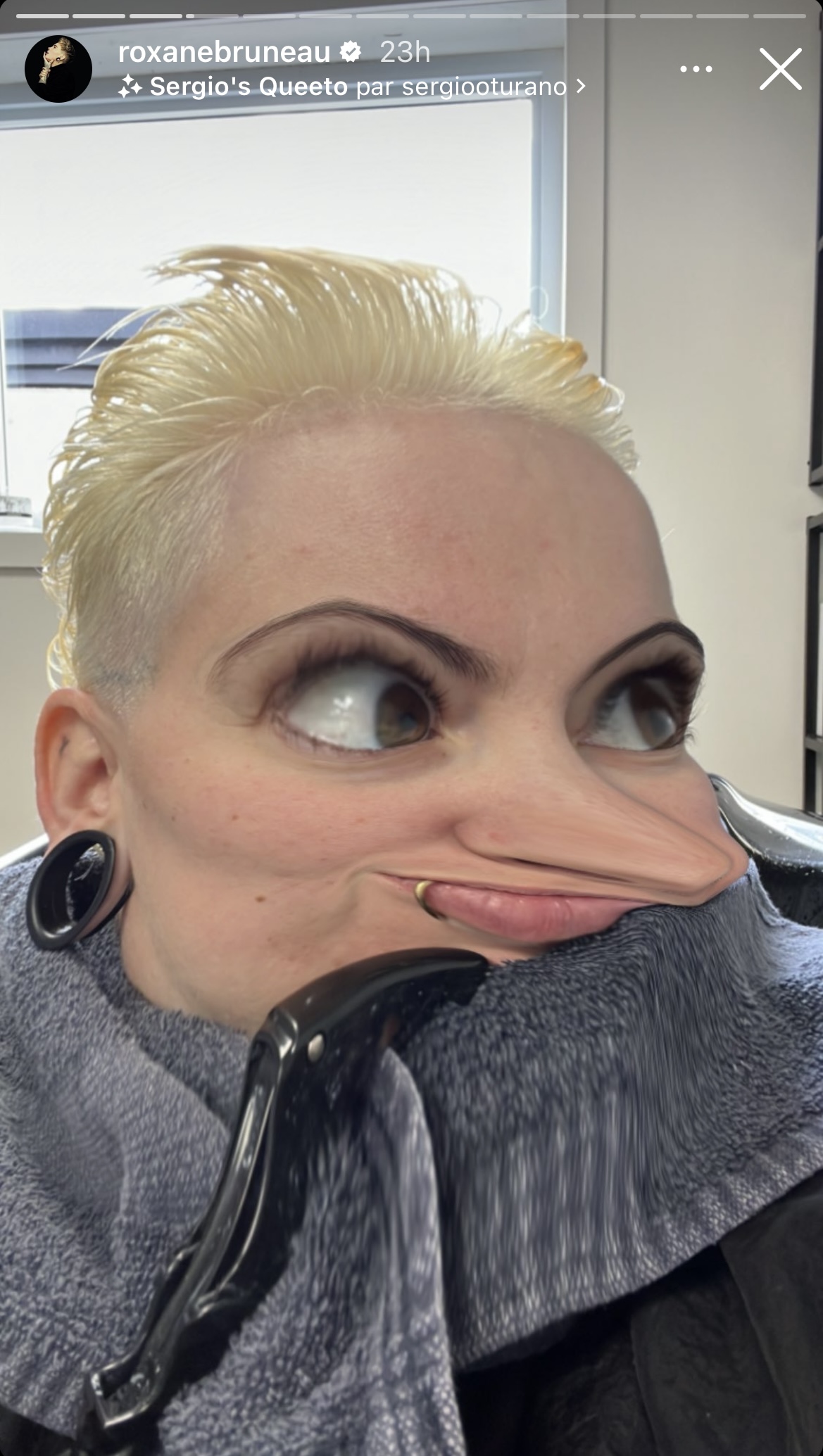 Roxane Bruneau ne ressemble plus à ça