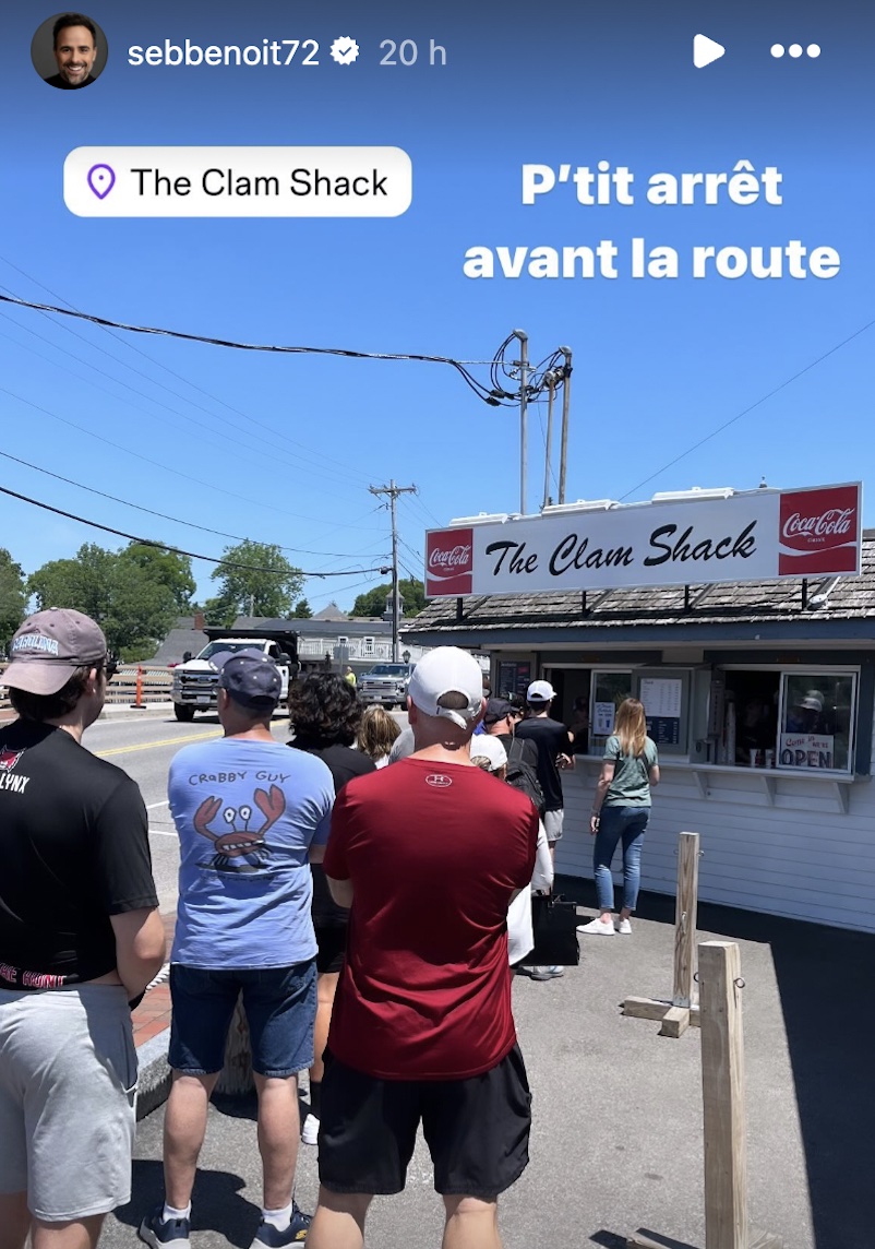 En vacances, Sébastien Benoît et sa famille profitent des plages du Maine