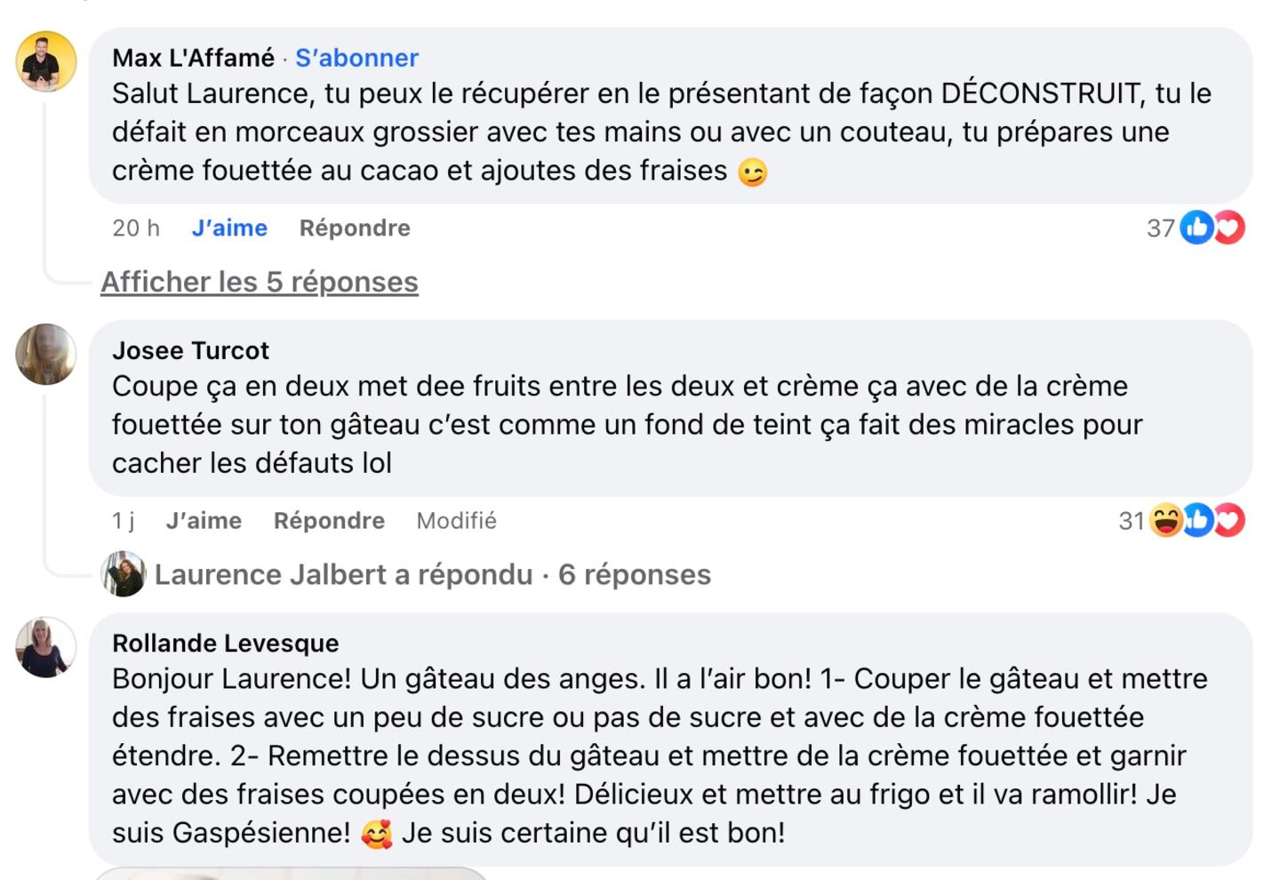 Laurence Jalbert rate encore son gâteau et ses fans tentent de sauver ...
