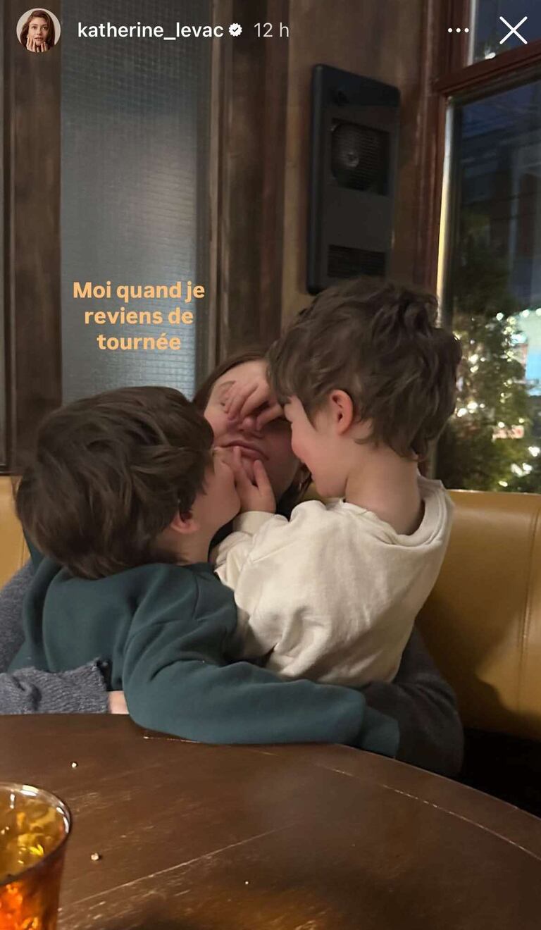 Katherine Levac retrouve ses garçons, voyez la photo
