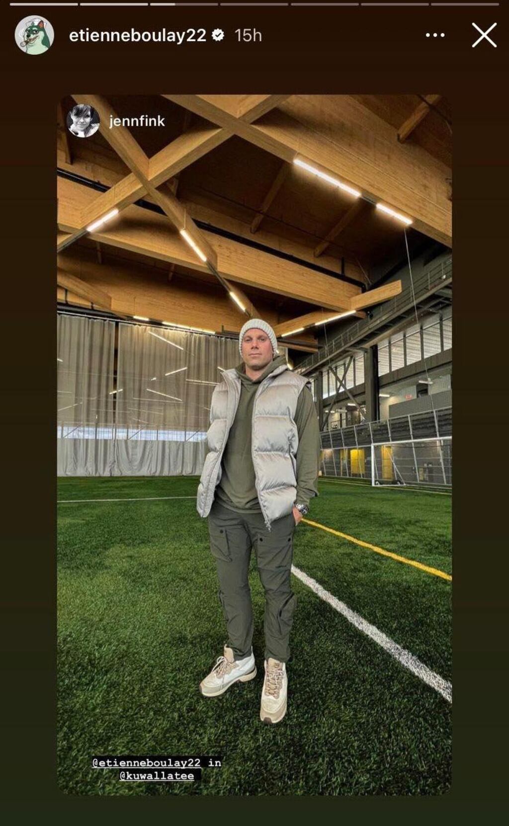 Photos: Étienne Boulay est mannequin d'un jour!
