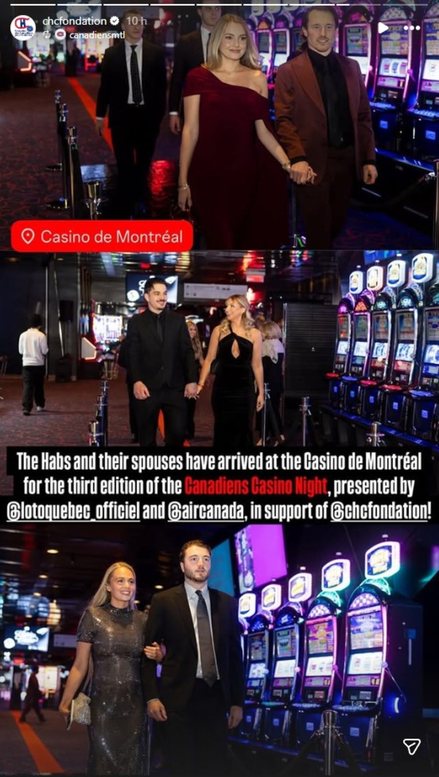 Cole Caufield et sa conjointe brillent sur le tapis rouge