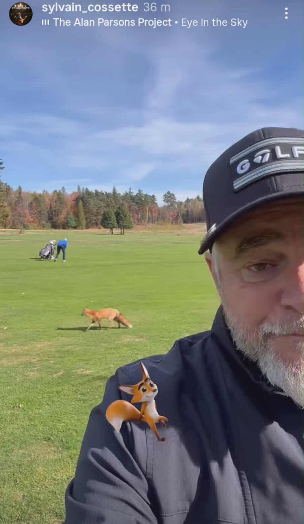 Sylvain Cossette a fait une rencontre épatante sur le terrain de golf