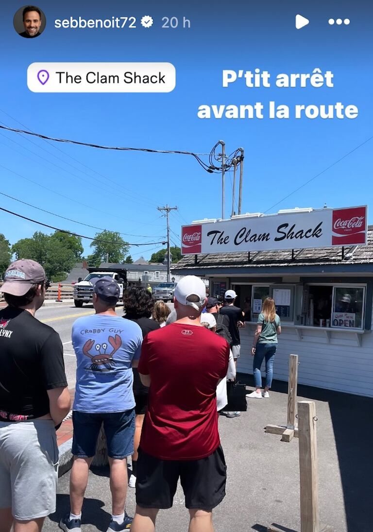 En vacances, Sébastien Benoît et sa famille profitent des plages du Maine