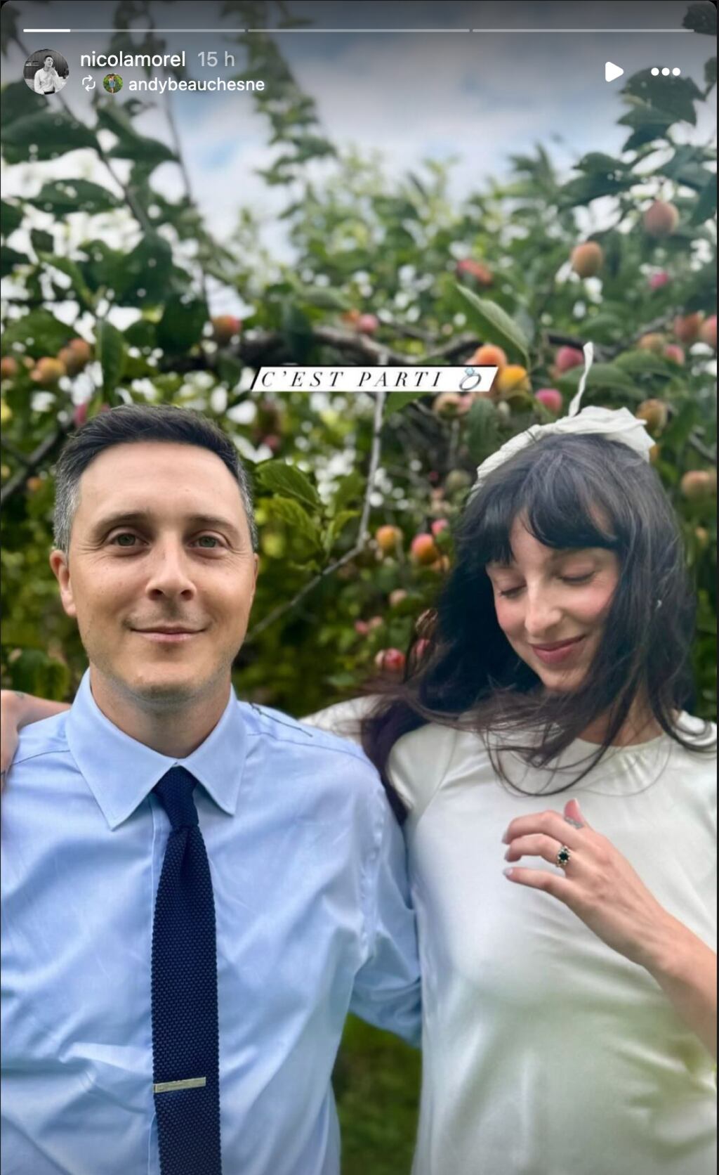 Sarah-Maude Beauchesne et Nicola Morel sont mariés!