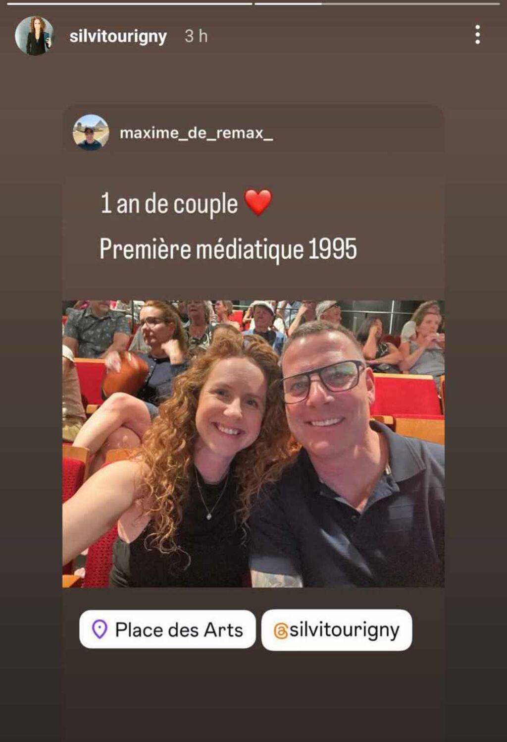 Silvi Tourigny souligne son premier anniversaire avec son chum!