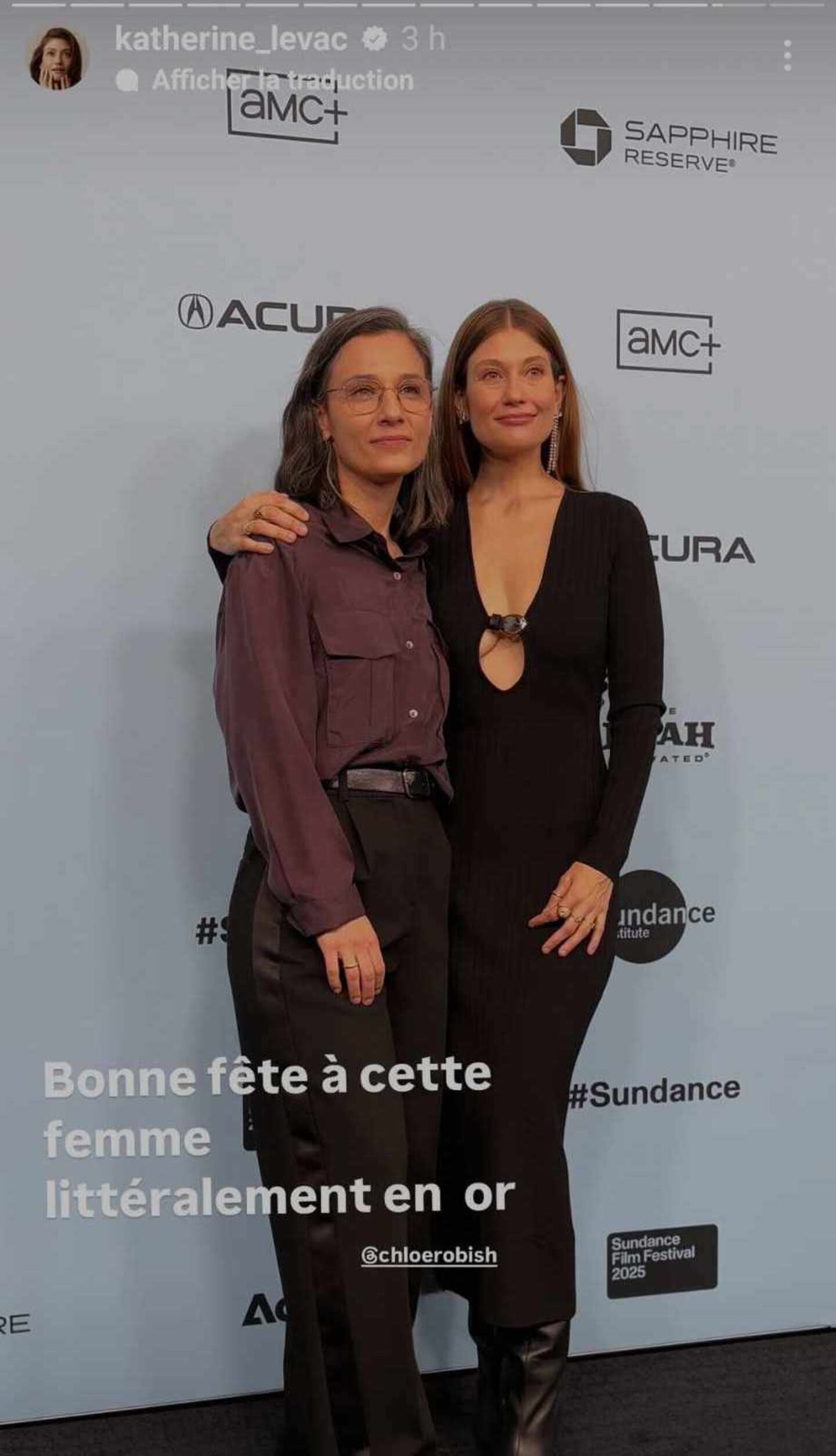 Katherine Levac avait un message pour son amoureuse