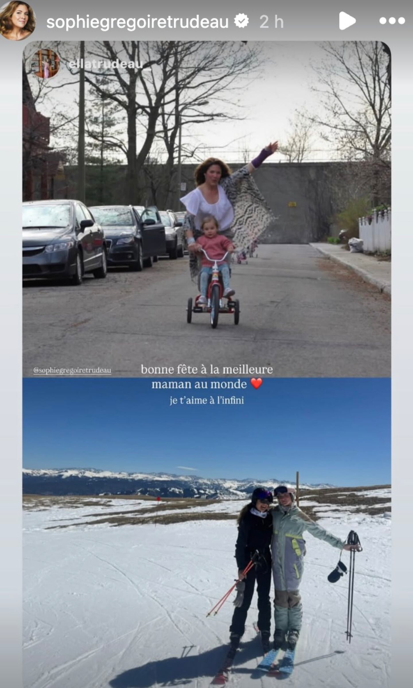 C'est la fête de Sophie Grégoire Trudeau et son fils Xavier la célèbre!