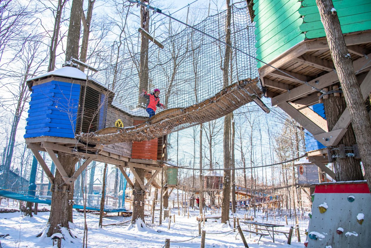 Ces parcs Arbraska sont maintenant ouverts en hiver