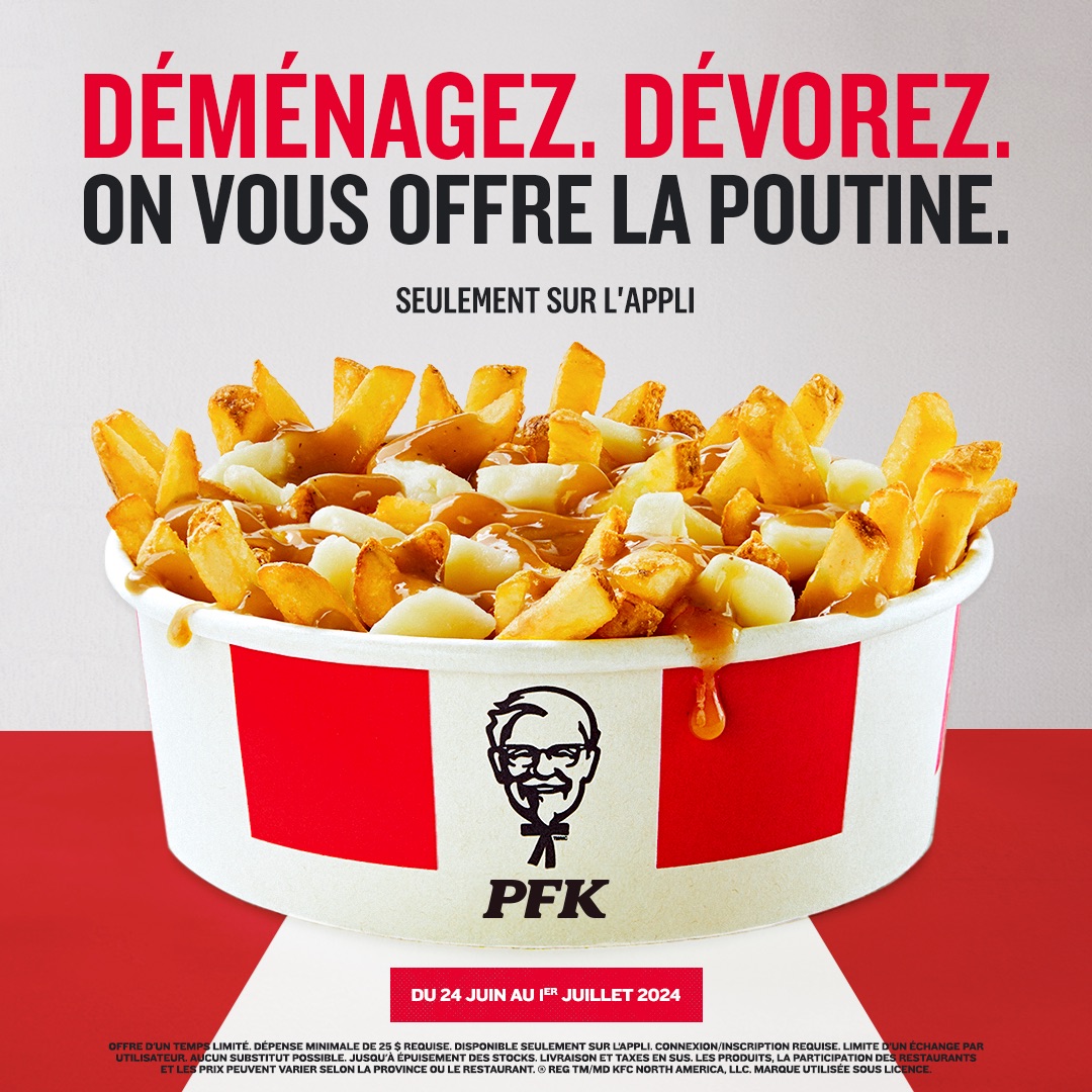 PFK offre des poutines gratuites pour le long weekend