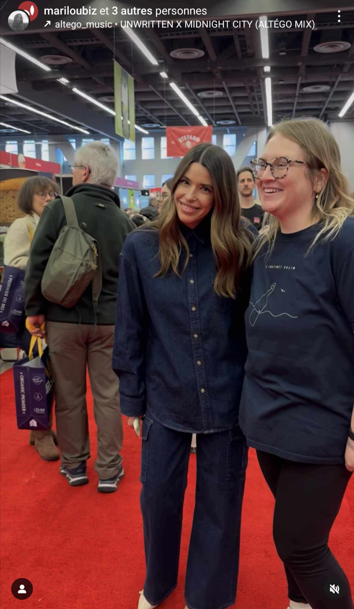 Marilou ose le tout pour le tout dans cet ensemble 100% denim